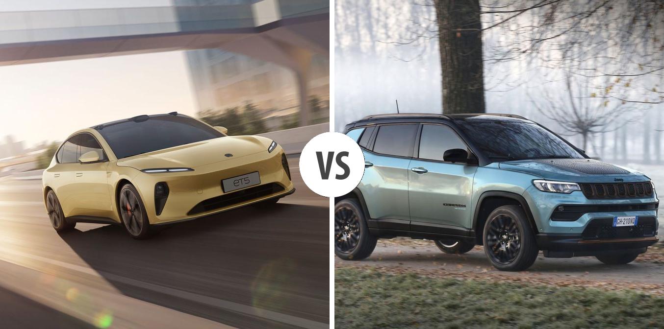 Nio ET5 VS Jeep Compass – Vergleiche Preise, Leistung, Kofferraum & Ausstattungen | AUTOGOTT.DE