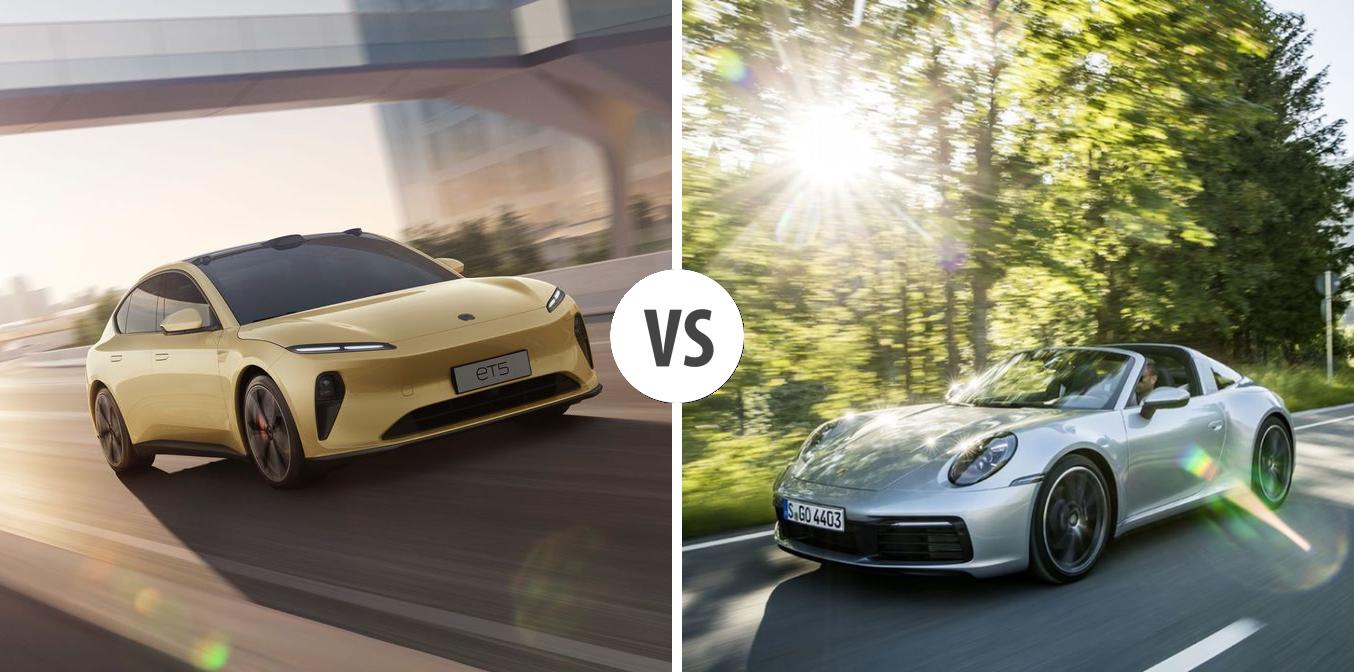 Nio ET5 VS Porsche 911 Targa – Vergleiche Preise, Leistung, Kofferraum ...