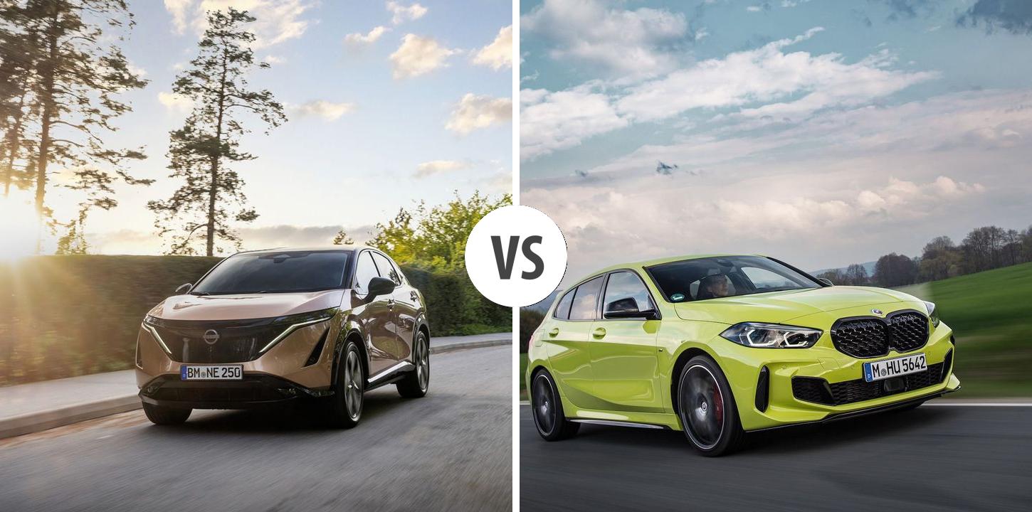 Nissan Ariya VS BMW 1er – Vergleiche Preise, Leistung, Kofferraum ...