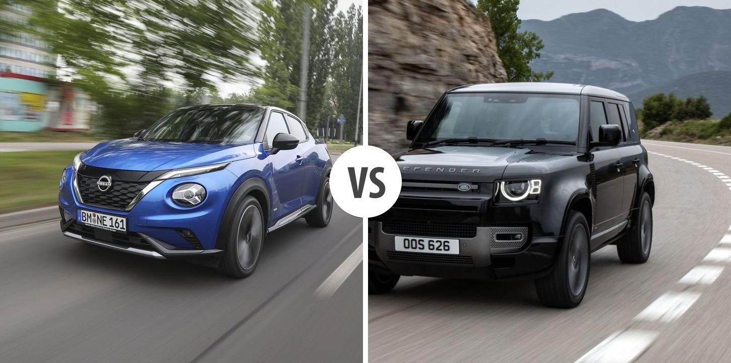 Nissan Juke VS Land Rover Defender – Vergleiche Preise, Leistung ...