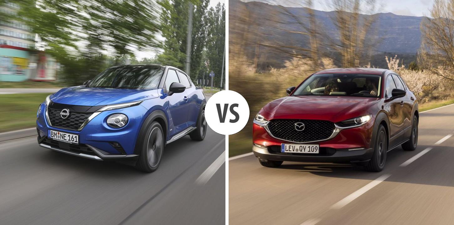 Nissan Juke VS Mazda CX-30 Autovergleich | AUTOGOTT.DE