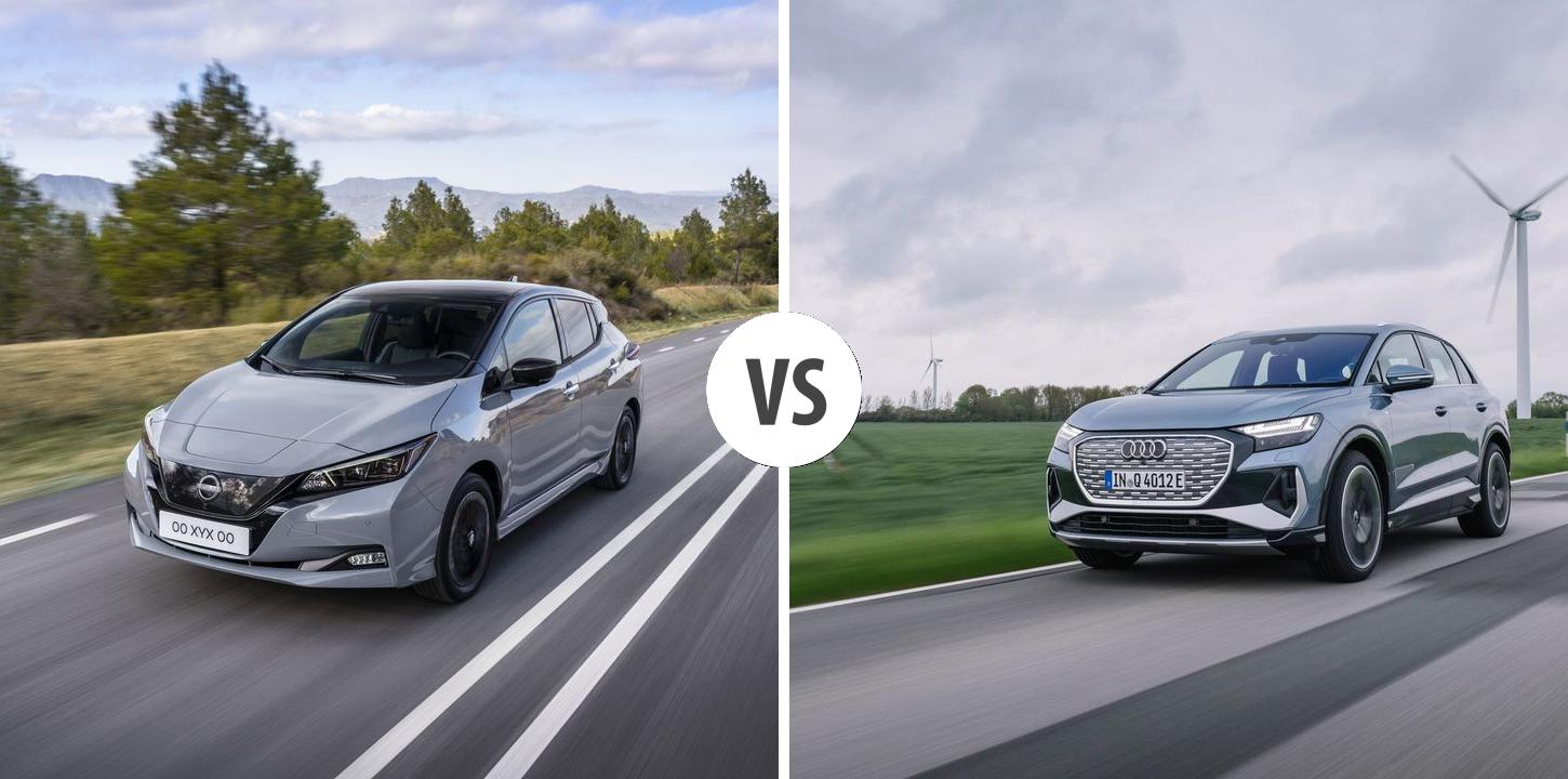 Nissan Leaf VS Audi Q4 e-tron Autovergleich | AUTOGOTT.DE