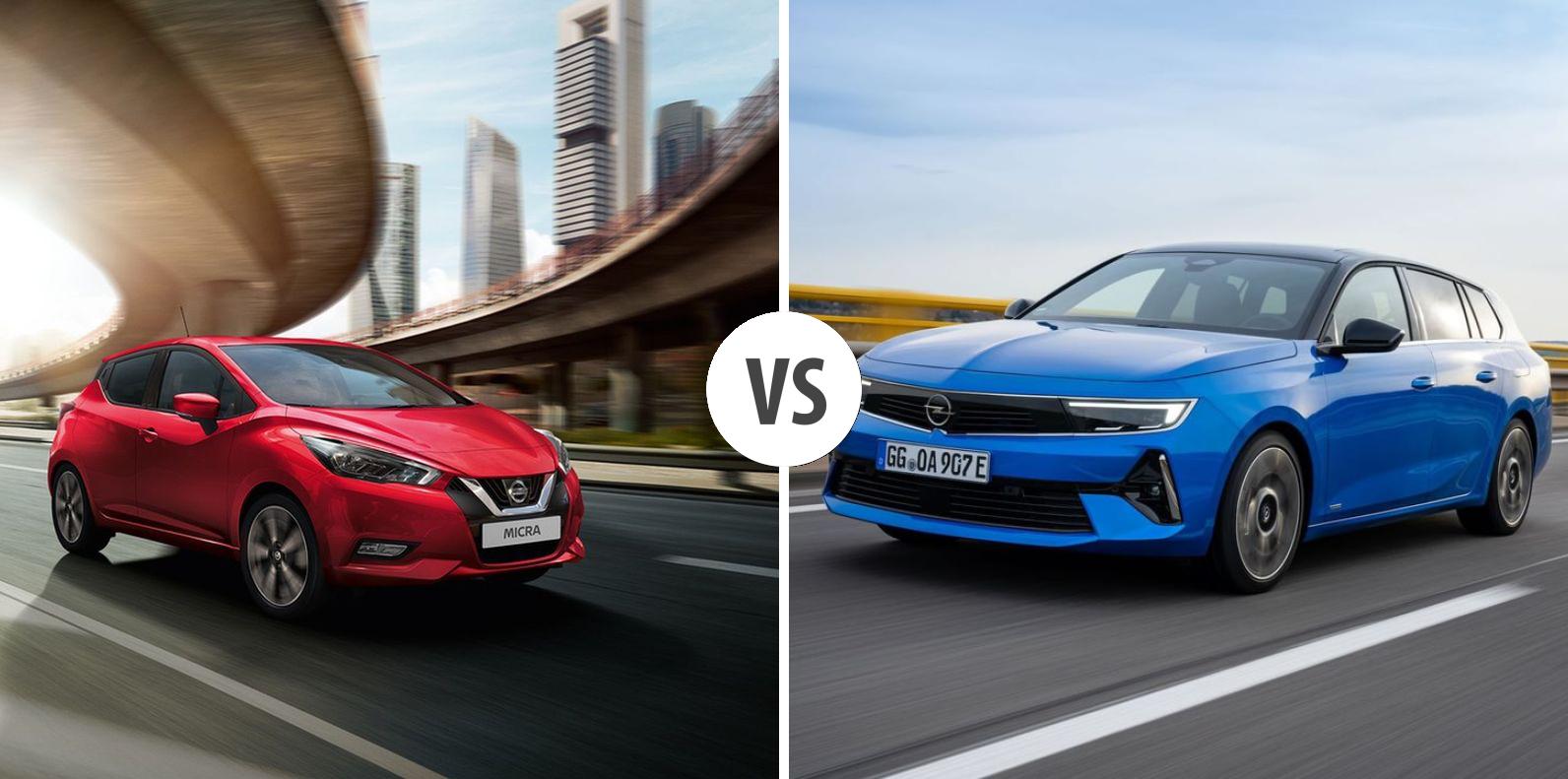 Nissan Micra VS Opel Astra Sports Tourer Electric – Vergleiche Preise ...