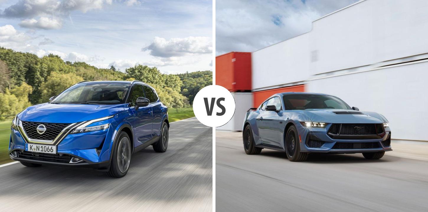Nissan Qashqai VS Ford Mustang Fastback – Vergleiche Preise, Leistung ...
