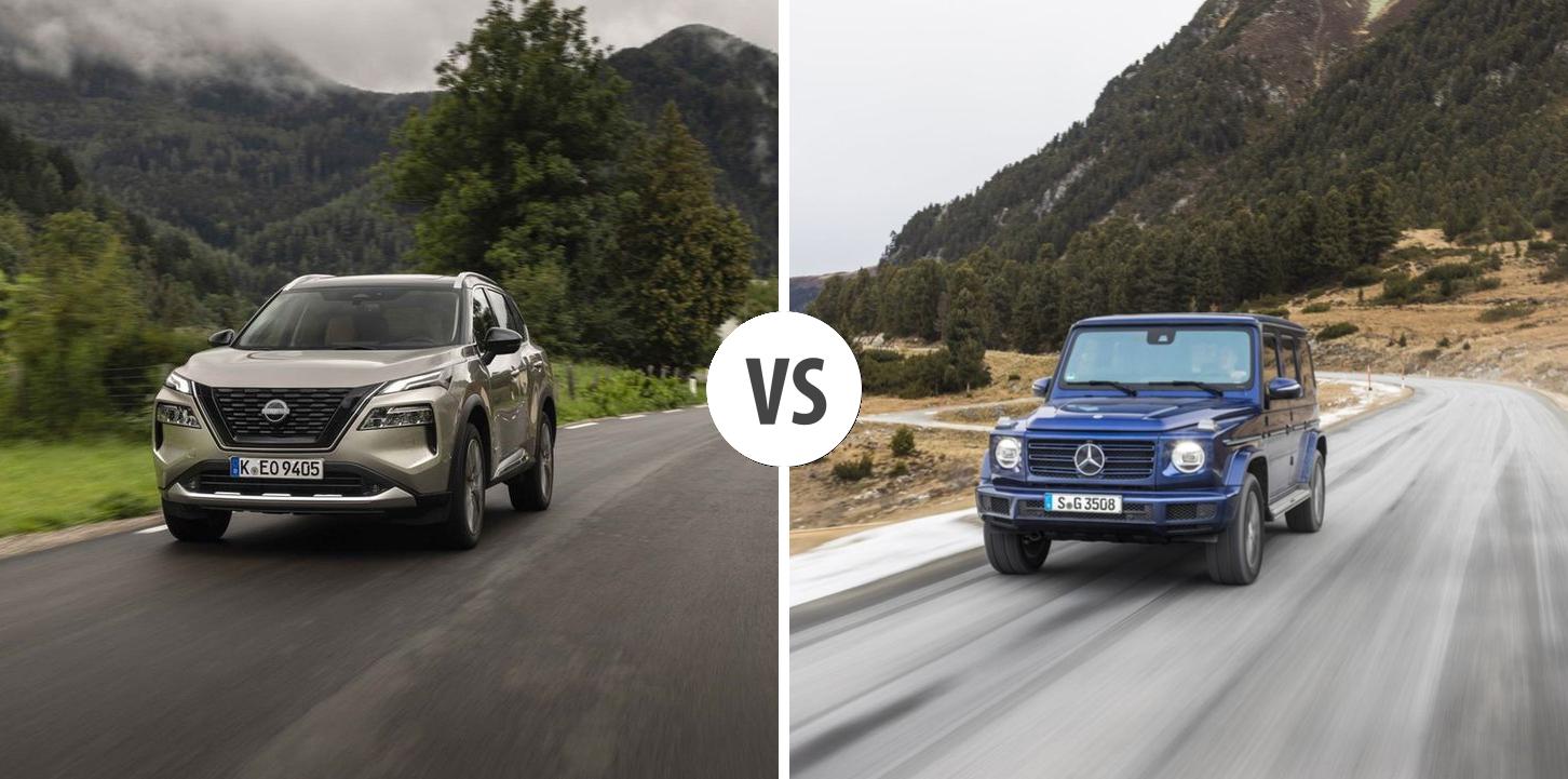 Nissan X-TRAIL VS Mercedes G-Klasse – Vergleiche Preise, Leistung ...