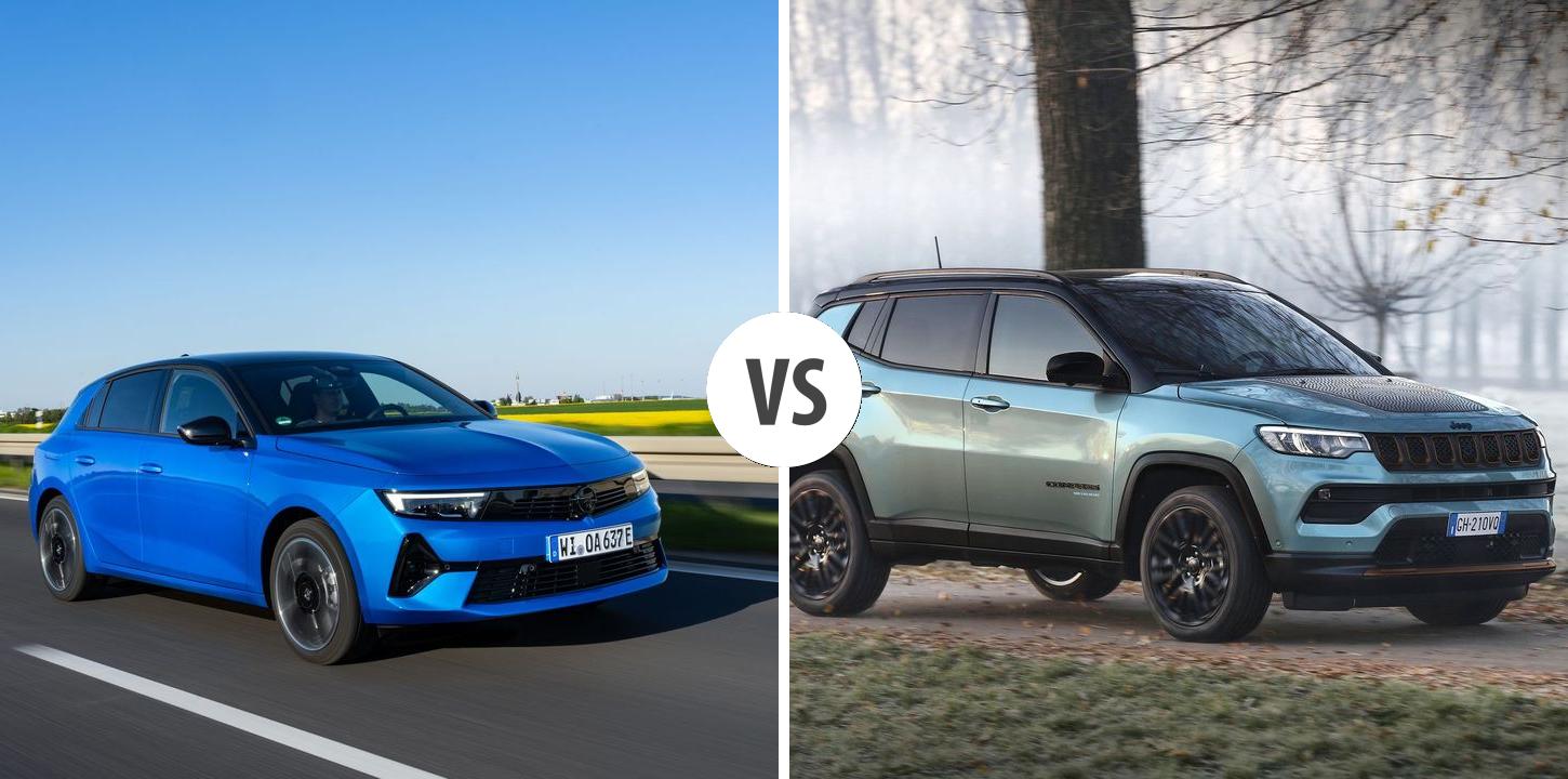 Opel Astra Electric VS Jeep Compass – Vergleiche Preise, Leistung ...