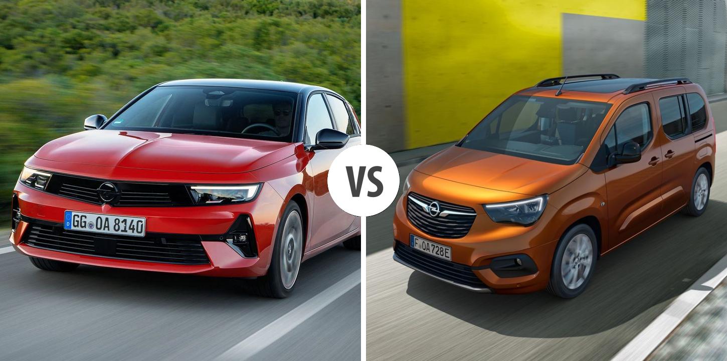 Opel Astra VS Opel Combo Life Electric MPV – Vergleiche Preise ...