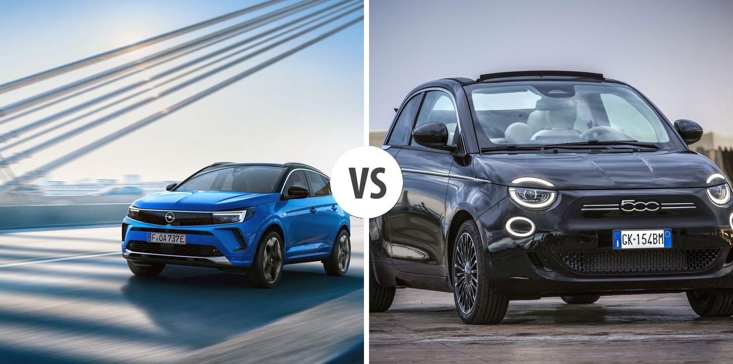 Opel Grandland Elektro VS FIAT 500C – Vergleiche Preise, Leistung ...