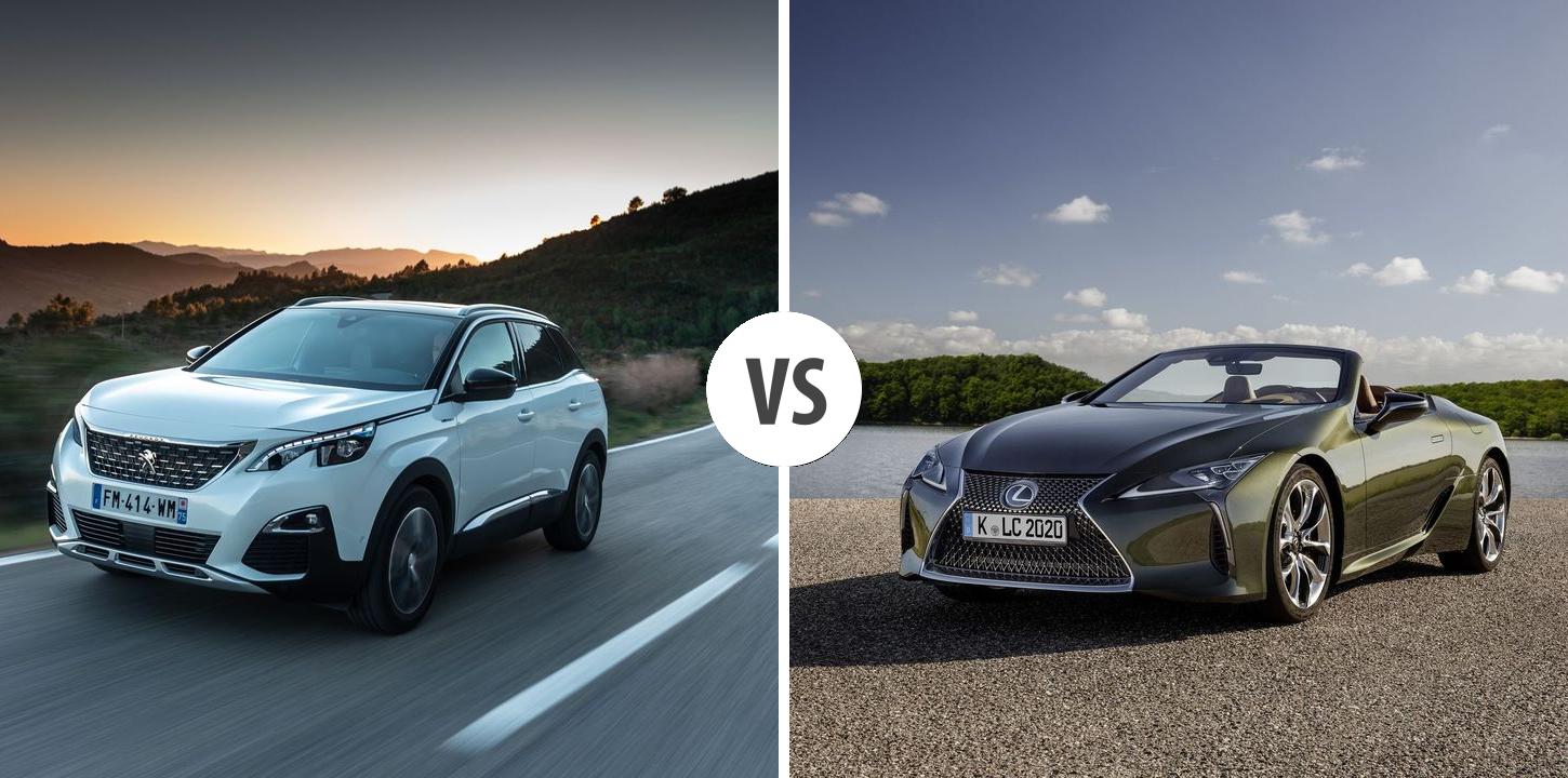 Peugeot 3008 VS Lexus LC Cabriolet – Vergleiche Preise, Leistung ...