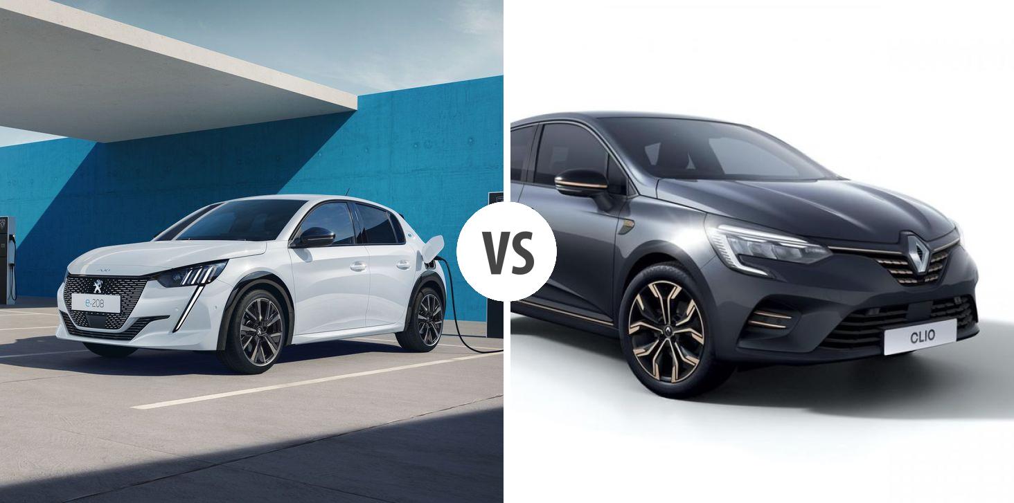 Peugeot e-208 VS Renault Clio – Vergleiche Preise, Leistung, Kofferraum ...