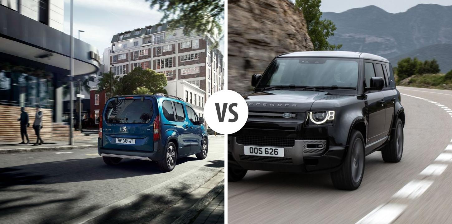 Peugeot e-Rifter L2 VS Land Rover Defender | Autovergleich | AUTOGOTT.DE