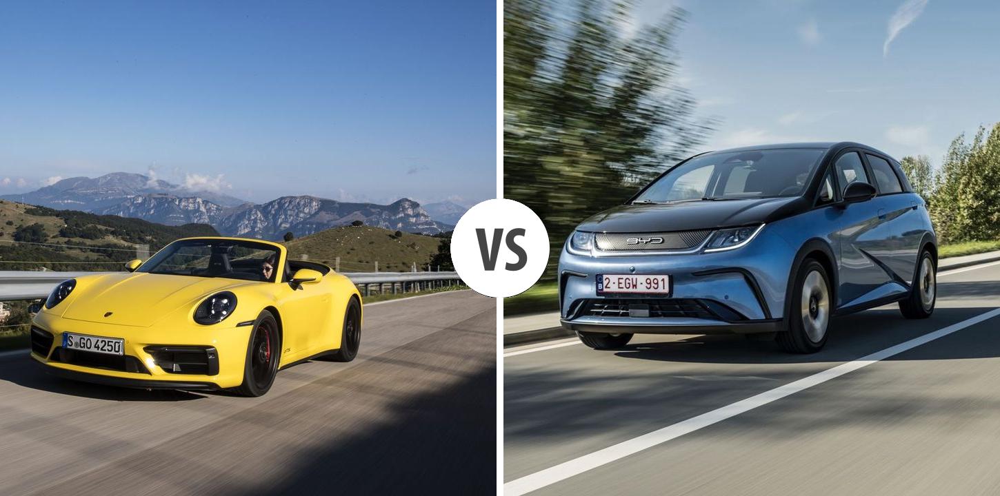Porsche 911 Cabriolet VS BYD Dolphin – Vergleiche Preise, Leistung ...