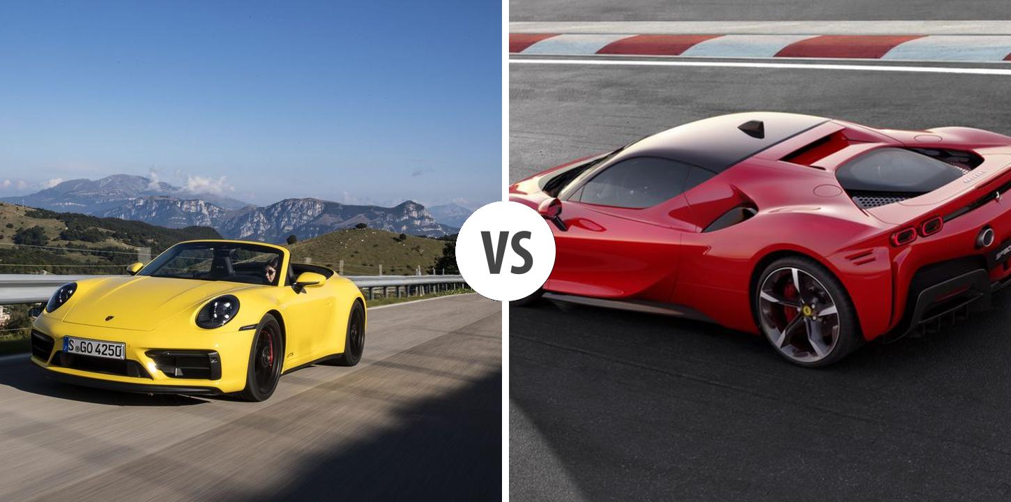 Porsche 911 Cabriolet VS Ferrari SF90 Coupe – Vergleiche Preise ...