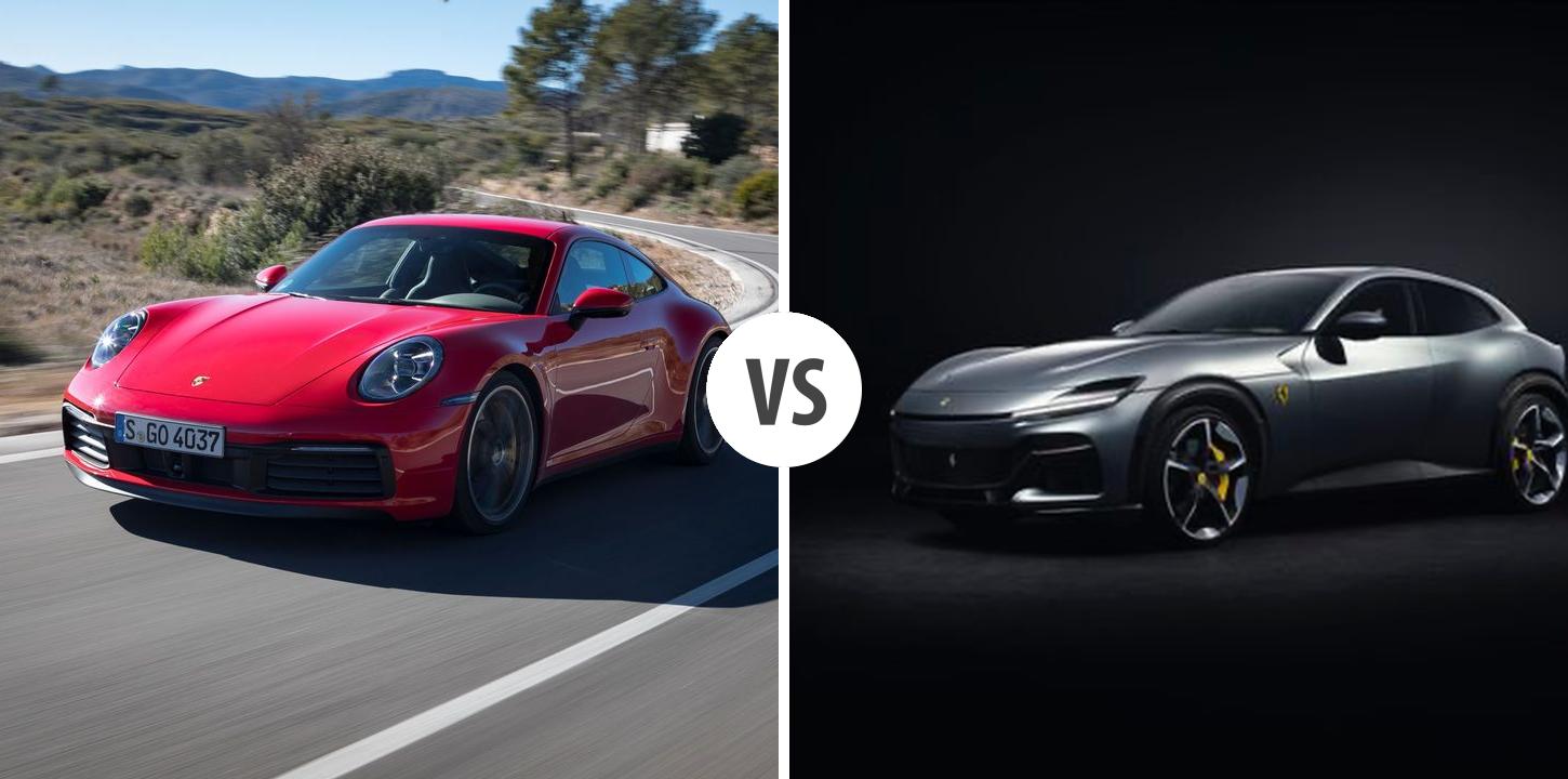 Porsche 911 Coupé VS Ferrari Purosangue – Vergleiche Preise, Leistung ...