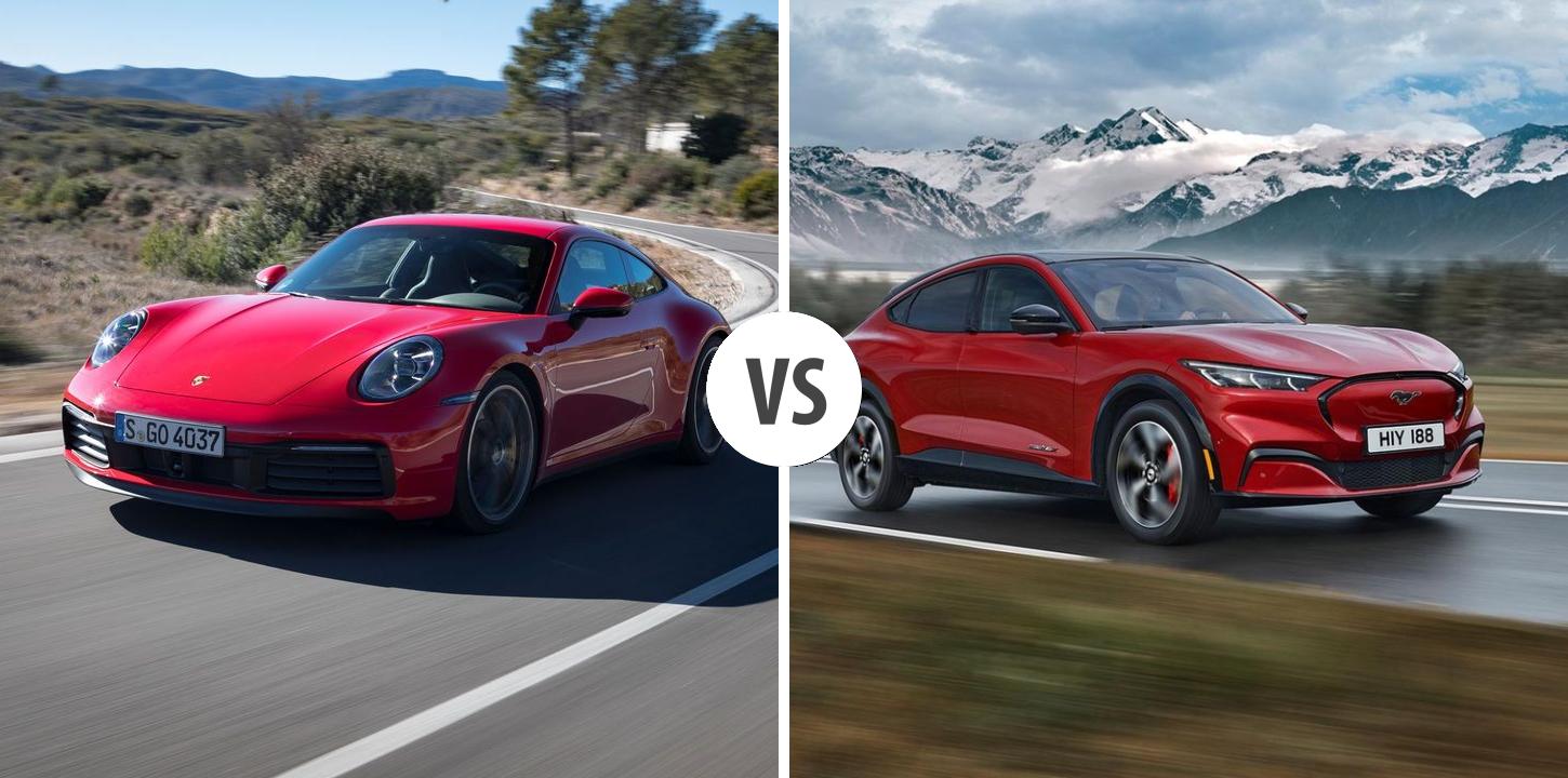 Porsche 911 Coupé VS Ford Mustang Mach-E – Vergleiche Preise, Leistung ...
