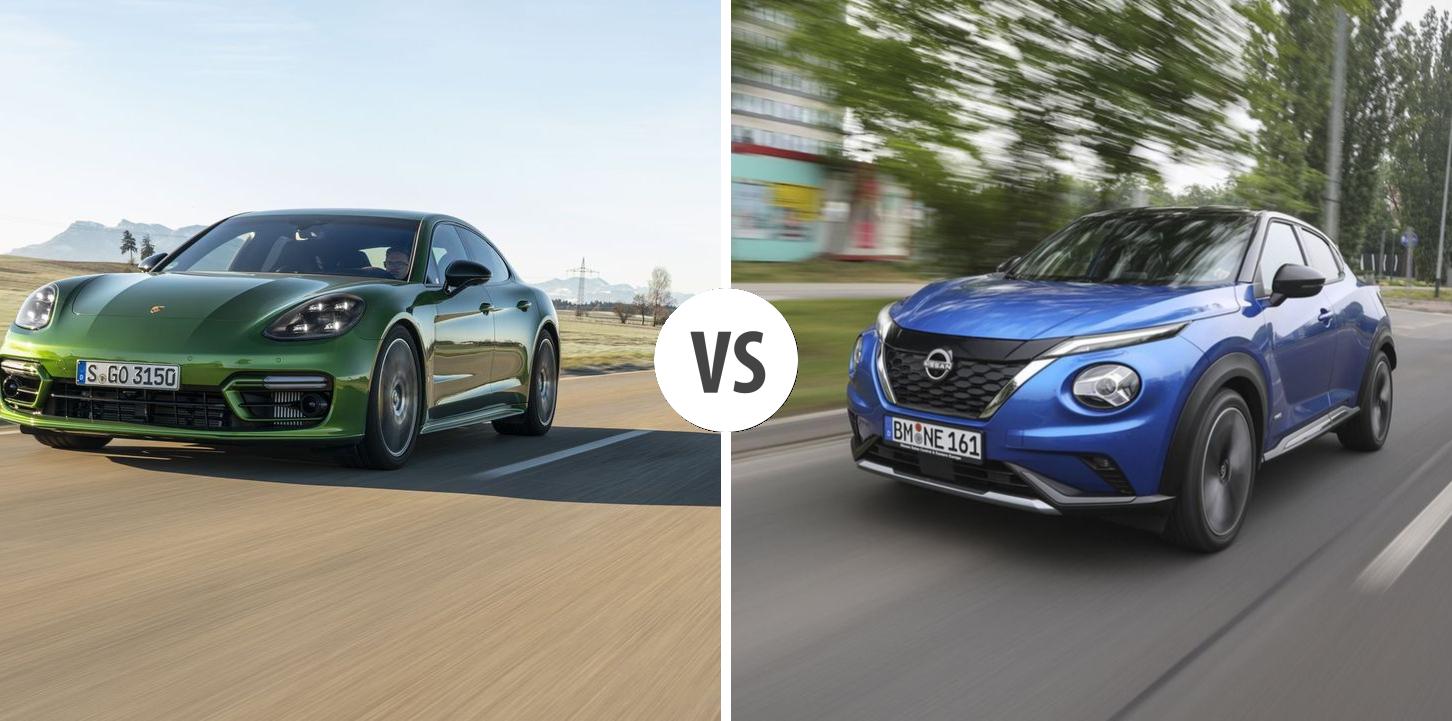 Porsche Panamera VS Nissan Juke – Vergleiche Preise, Leistung ...