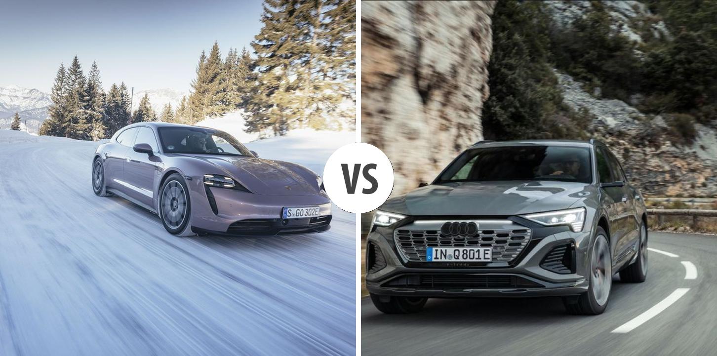 Porsche Taycan Sport Turismo VS Audi Q8 e-tron – Vergleiche Preise, Leistung, Kofferraum ...