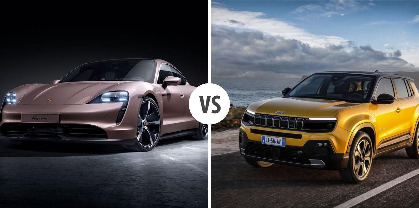 Porsche Taycan VS Jeep Avenger Electric – Vergleiche Preise, Leistung ...
