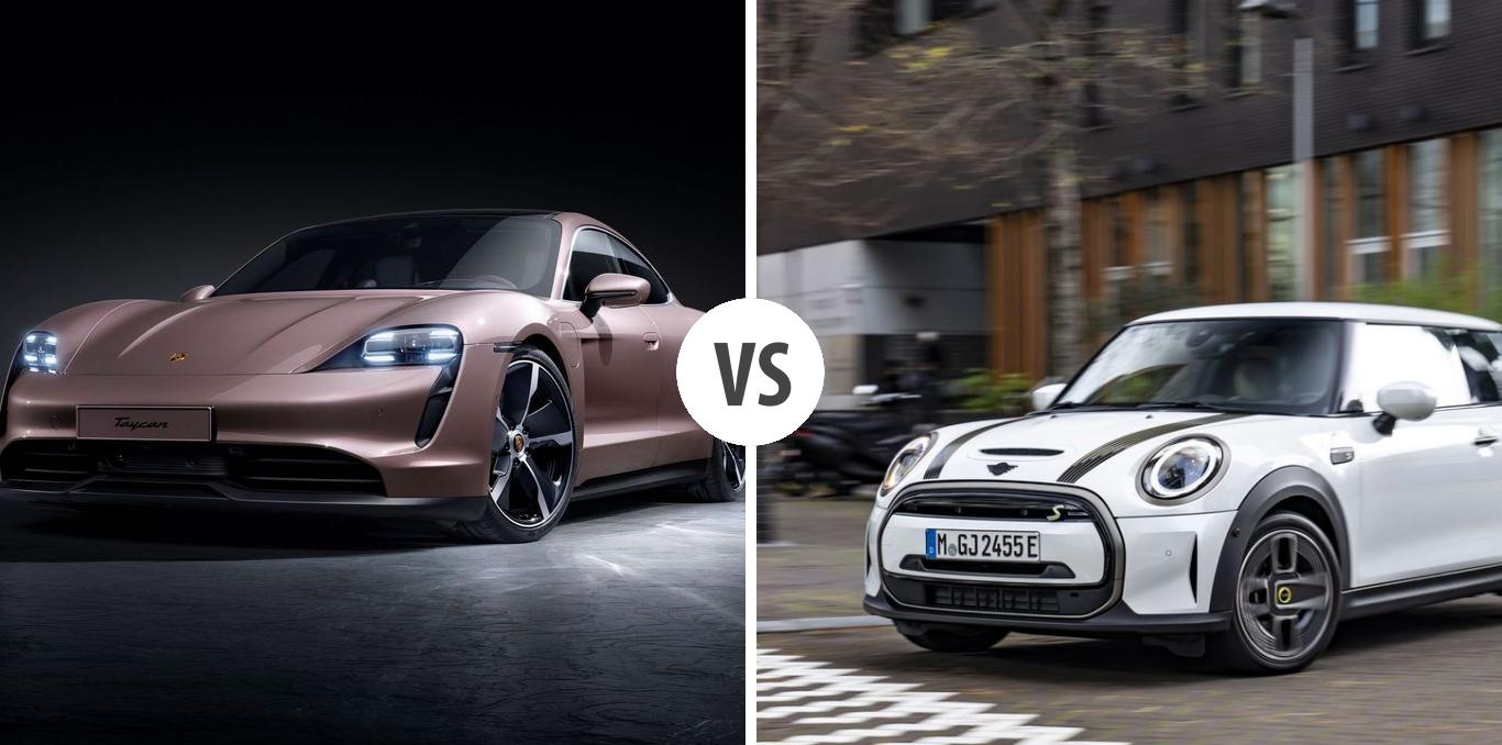 Porsche Taycan VS Mini Cooper Electric – Vergleiche Preise, Leistung ...