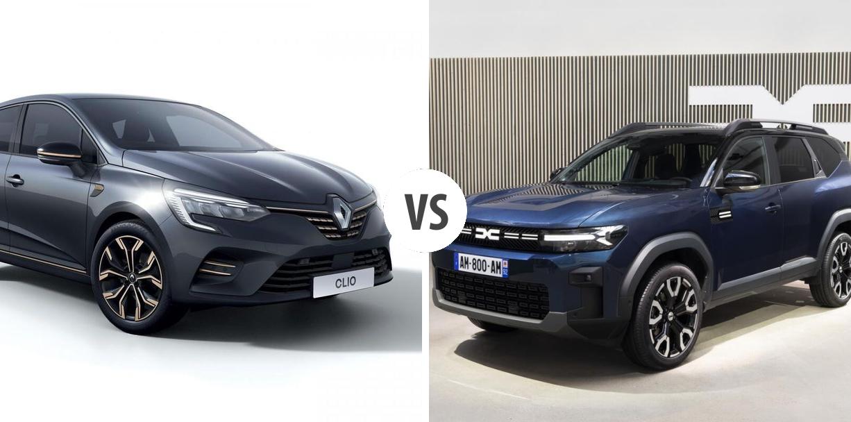 Renault Clio VS Dacia Bigster – Vergleiche Preise, Leistung, Kofferraum ...