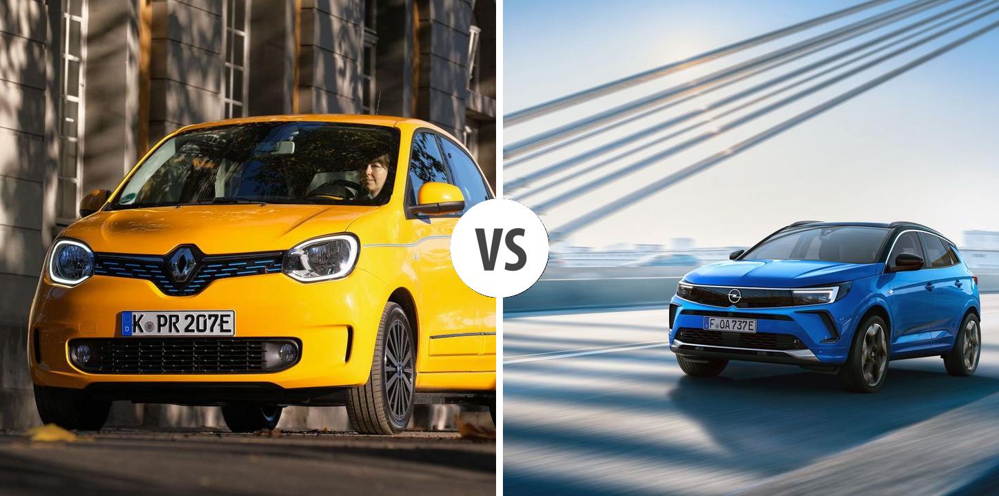 Renault Twingo E-TECH VS Opel Grandland Elektro – Vergleiche Preise ...