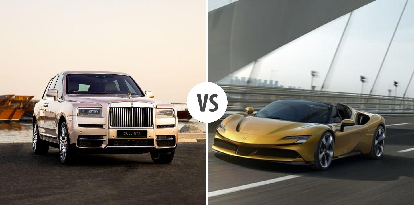 Rolls-Royce Cullinan VS Ferrari SF90 Roadster – Vergleiche Preise ...