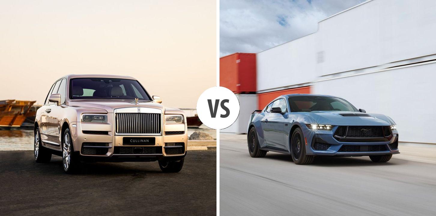 Rolls-Royce Cullinan VS Ford Mustang Fastback – Vergleiche Preise ...