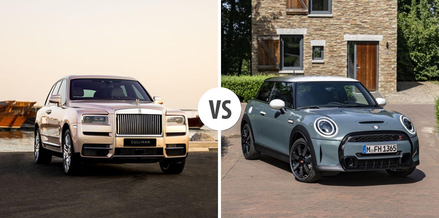 Rolls-Royce Cullinan VS Mini MINI – Vergleiche Preise, Leistung ...