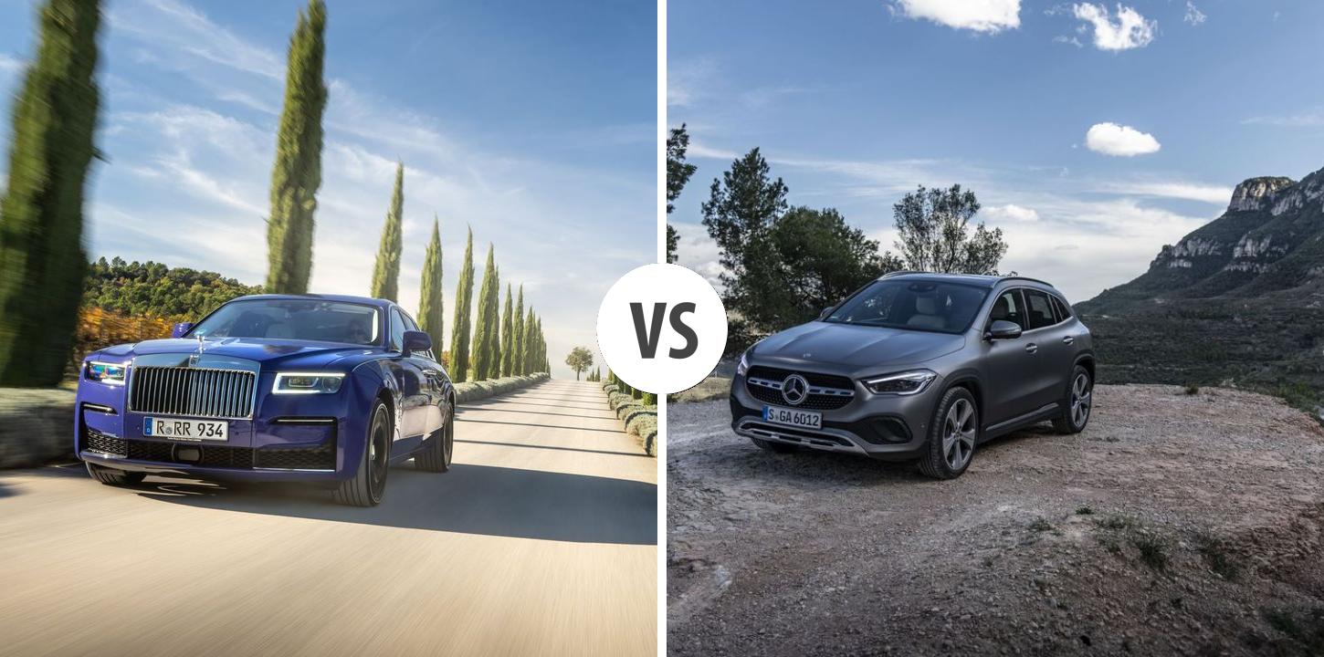 Rolls-Royce Ghost VS Mercedes GLA – Vergleiche Preise, Leistung ...