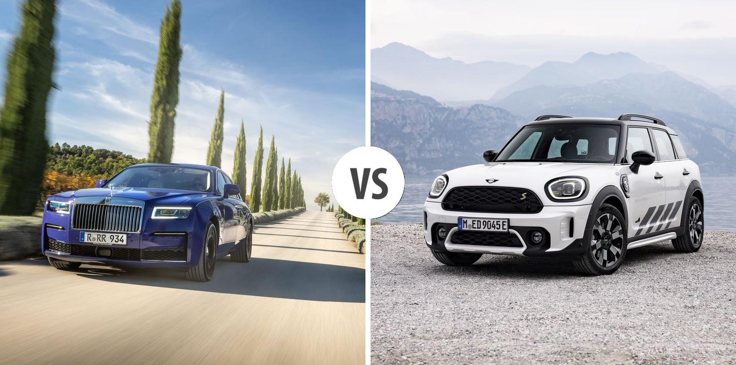 Rolls-Royce Ghost VS Mini Countryman – Vergleiche Preise, Leistung ...