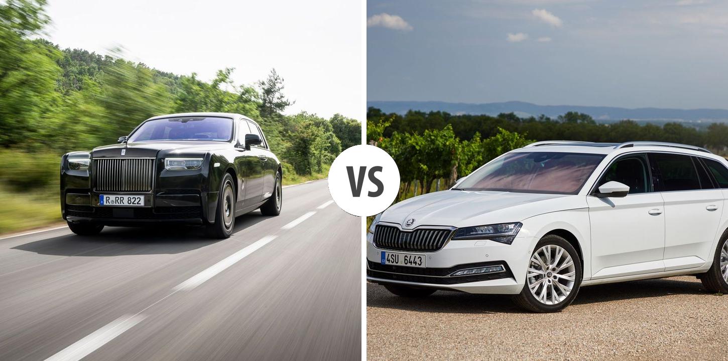Rolls-Royce Phantom VS Skoda Superb Combi Autovergleich | AUTOGOTT.DE