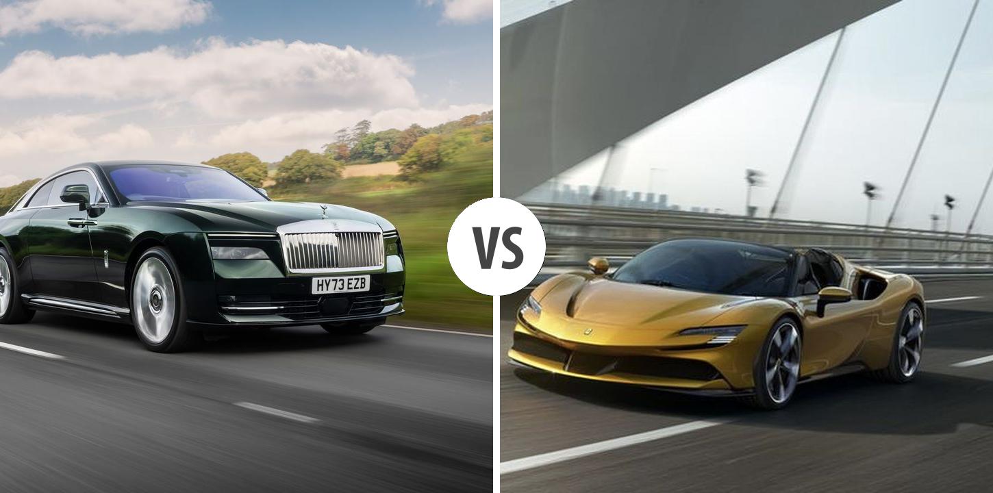 Rolls-Royce Spectre VS Ferrari SF90 Roadster Autovergleich | AUTOGOTT.DE