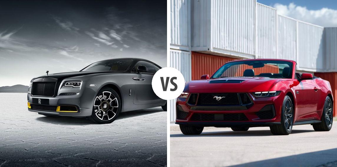 Rolls-Royce Wraith VS Ford Mustang Convertible – Vergleiche Preise ...