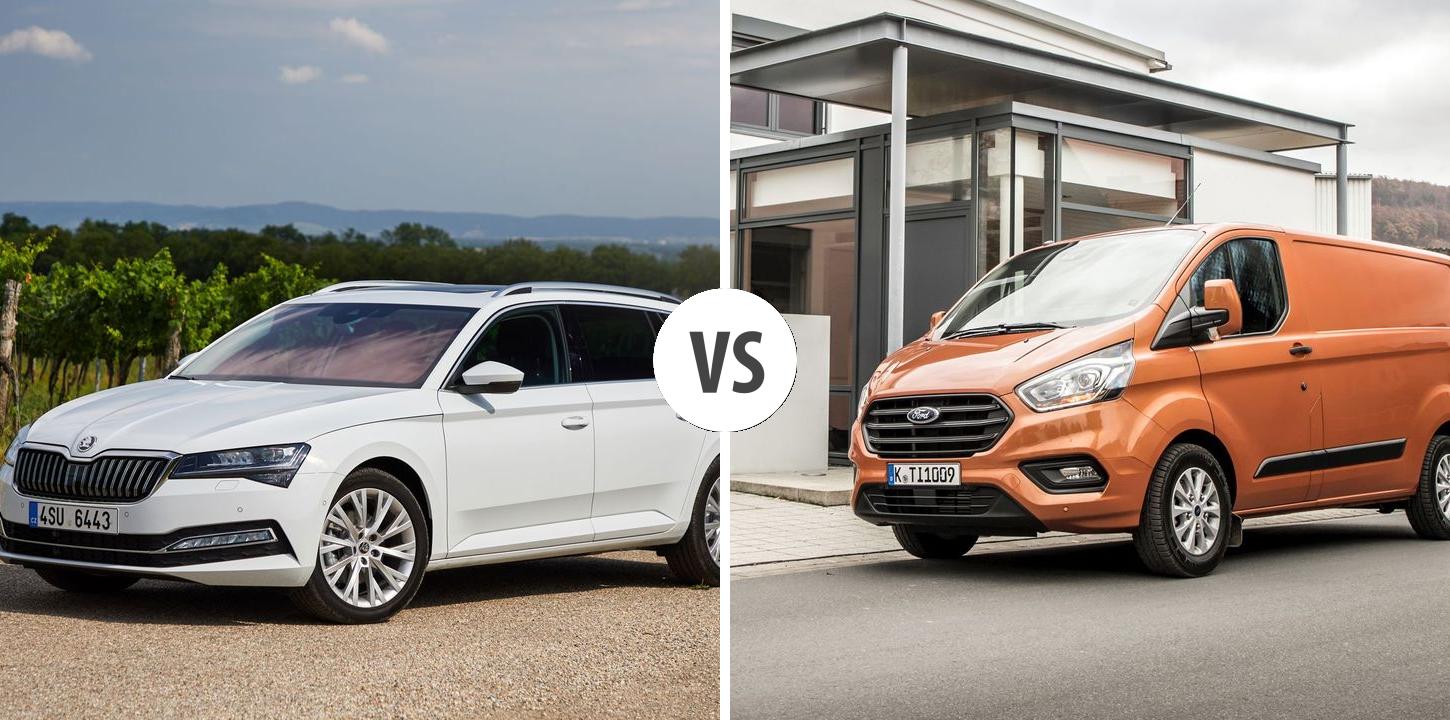 Skoda Superb Combi VS Ford Transit Custom Transporter – Vergleiche ...
