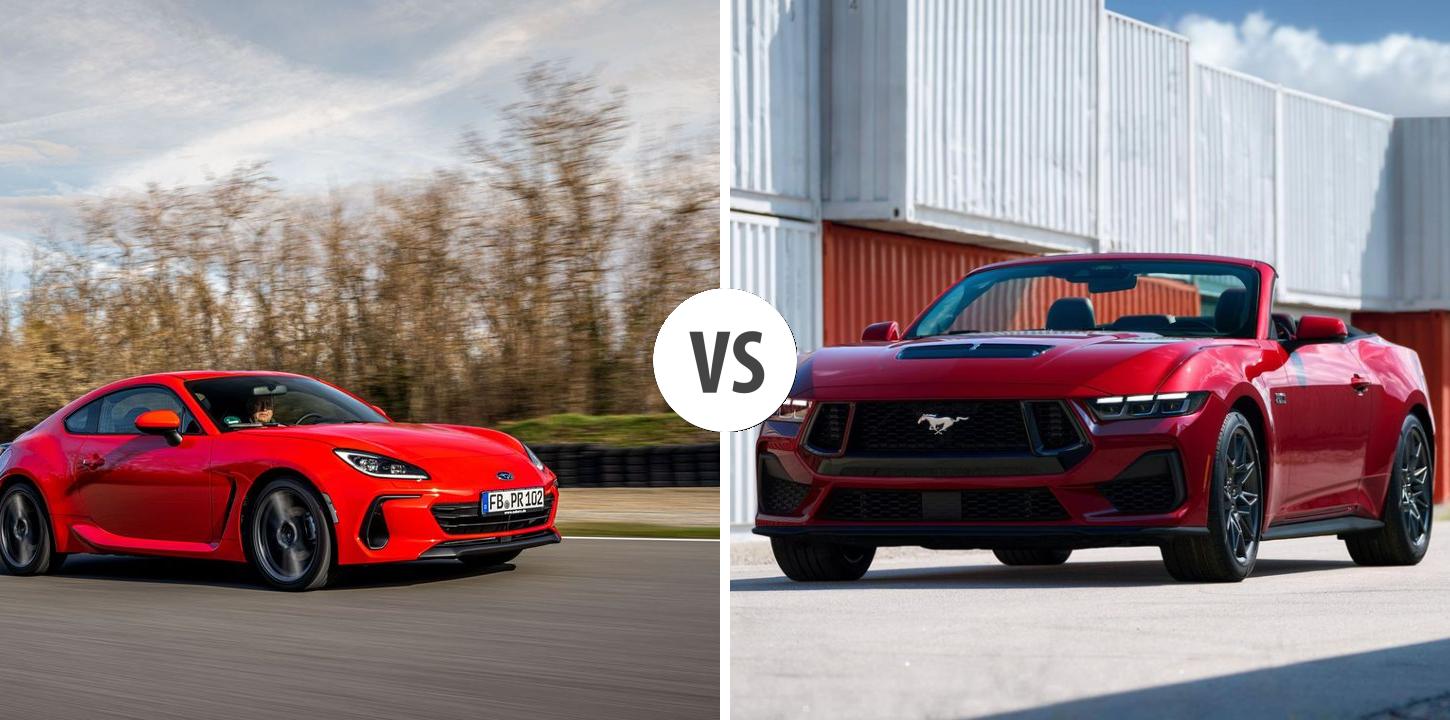 Subaru BRZ VS Ford Mustang Convertible – Vergleiche Preise, Leistung ...
