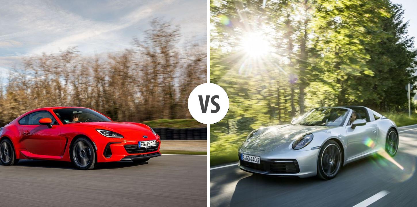 Subaru BRZ VS Porsche 911 Targa – Vergleiche Preise, Leistung ...