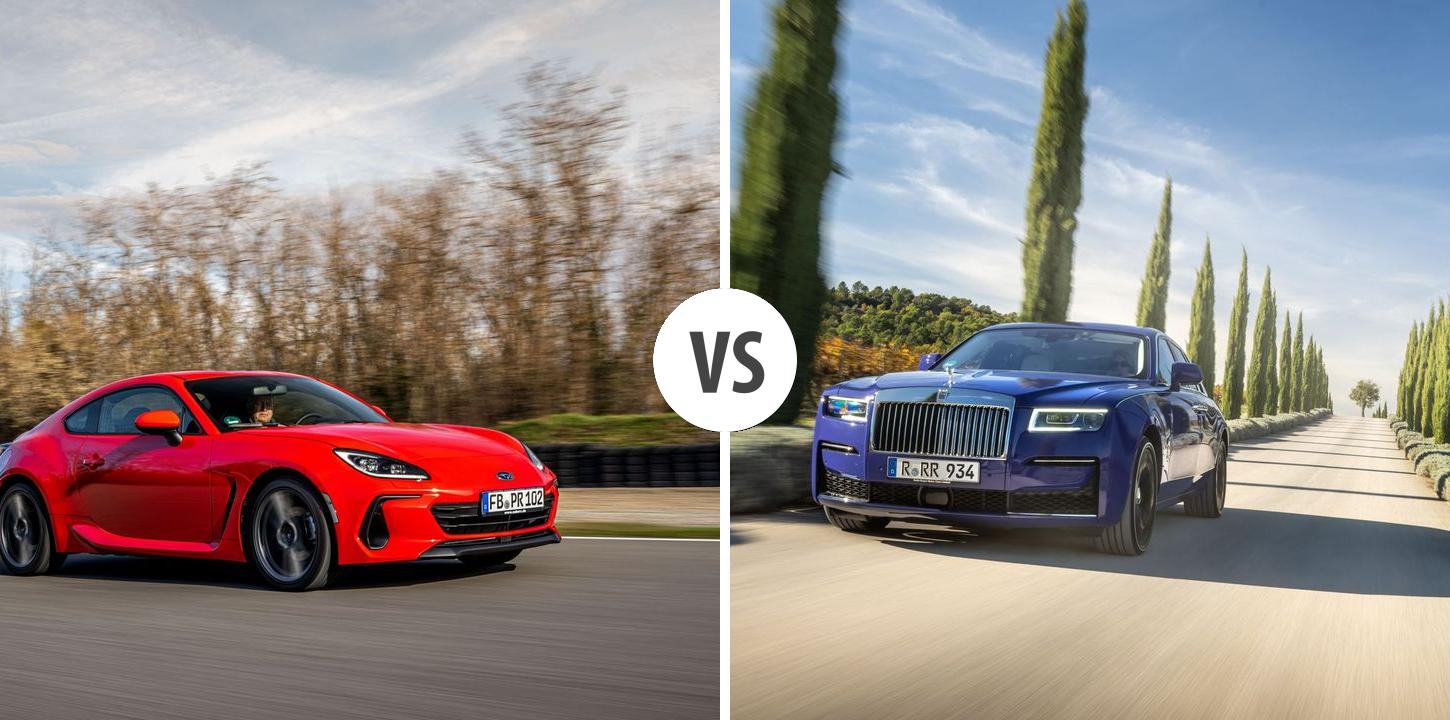 Subaru BRZ VS Rolls-Royce Ghost – Vergleiche Preise, Leistung ...