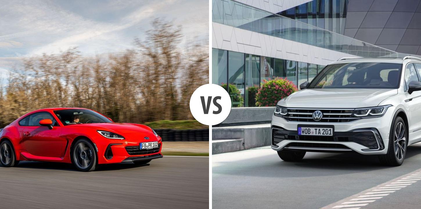 Subaru BRZ VS Volkswagen Tiguan Allspace Autovergleich | AUTOGOTT.DE
