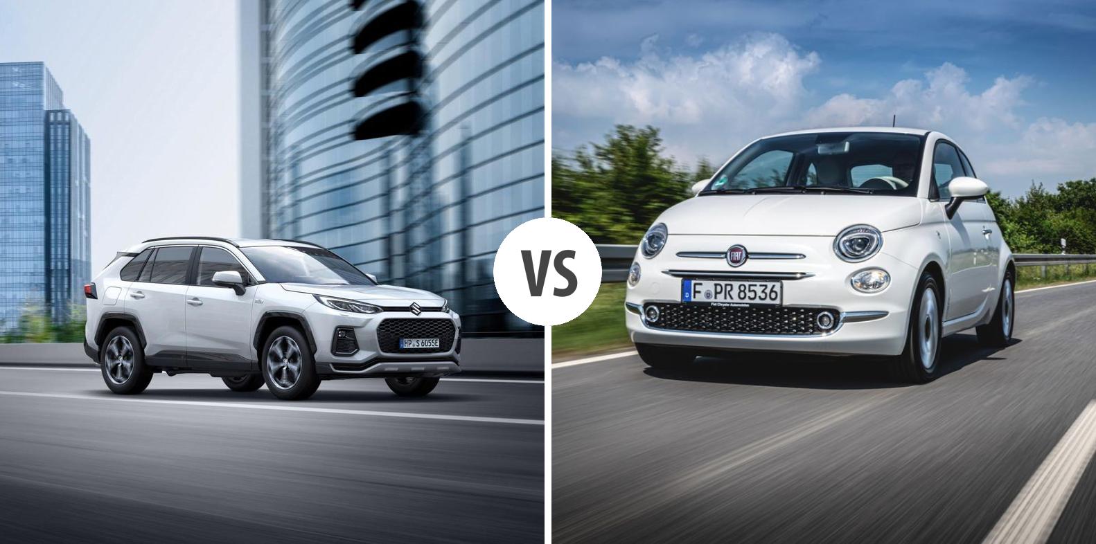 Suzuki Across VS FIAT 500 – Vergleiche Preise, Leistung, Kofferraum ...