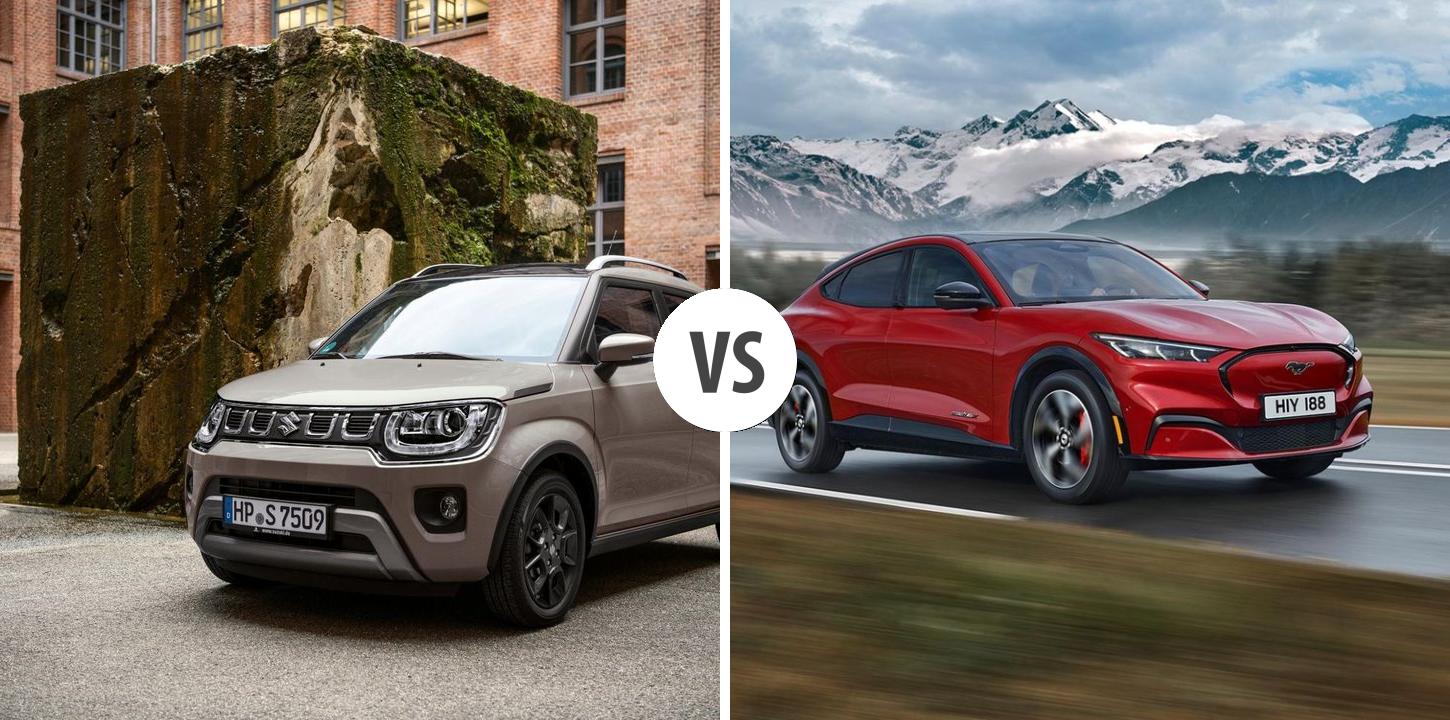 Suzuki Ignis VS Ford Mustang Mach-E – Vergleiche Preise, Leistung ...