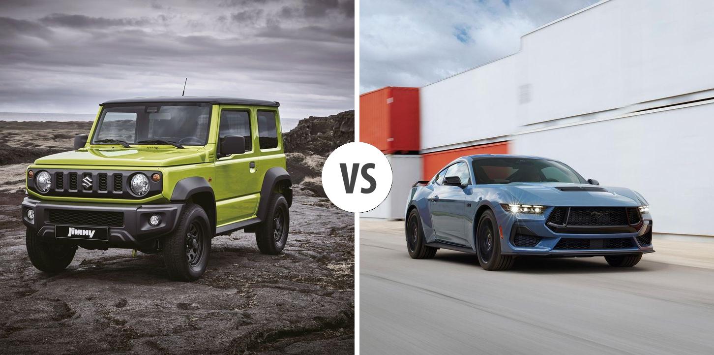 Suzuki Jimny VS Ford Mustang Fastback – Vergleiche Preise, Leistung ...