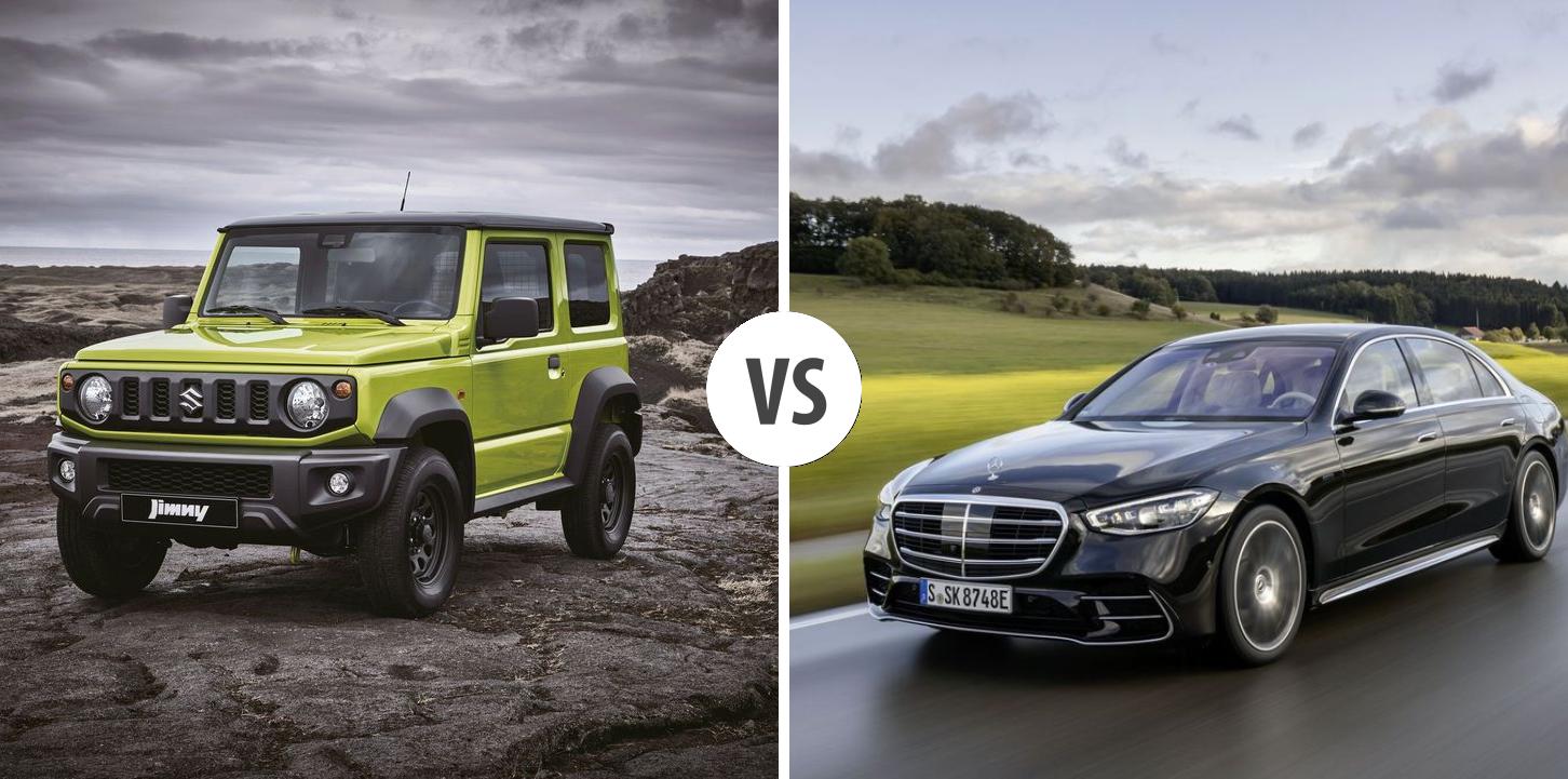 Suzuki Jimny VS Mercedes S-Klasse – Vergleiche Preise, Leistung ...