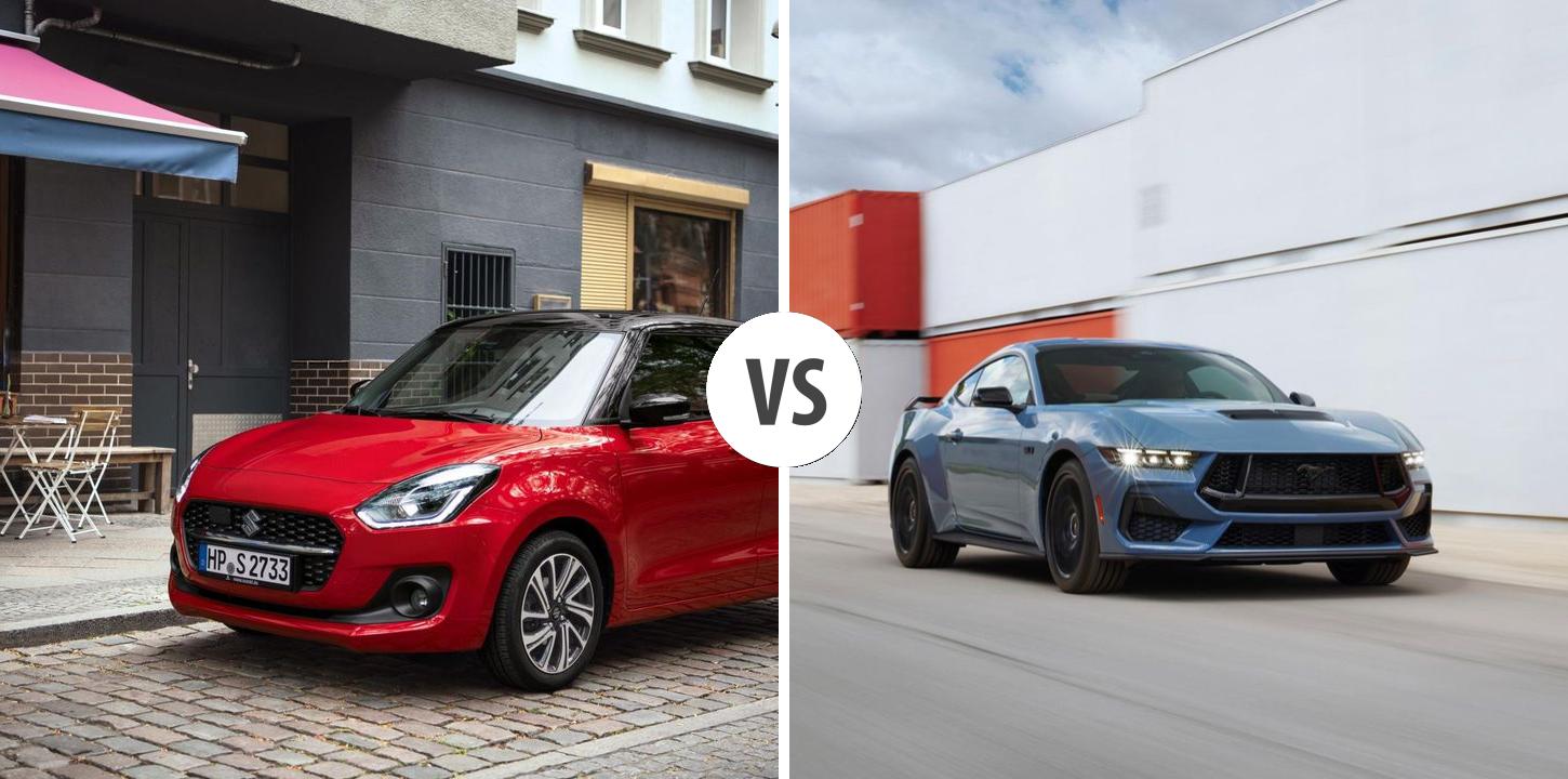 Suzuki Swift VS Ford Mustang Fastback – Vergleiche Preise, Leistung ...