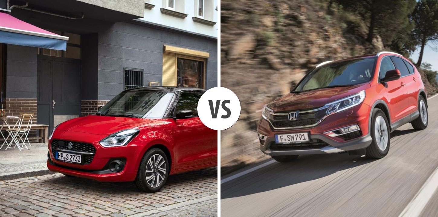 Suzuki Swift VS Honda CR-V – Vergleiche Preise, Leistung, Kofferraum ...