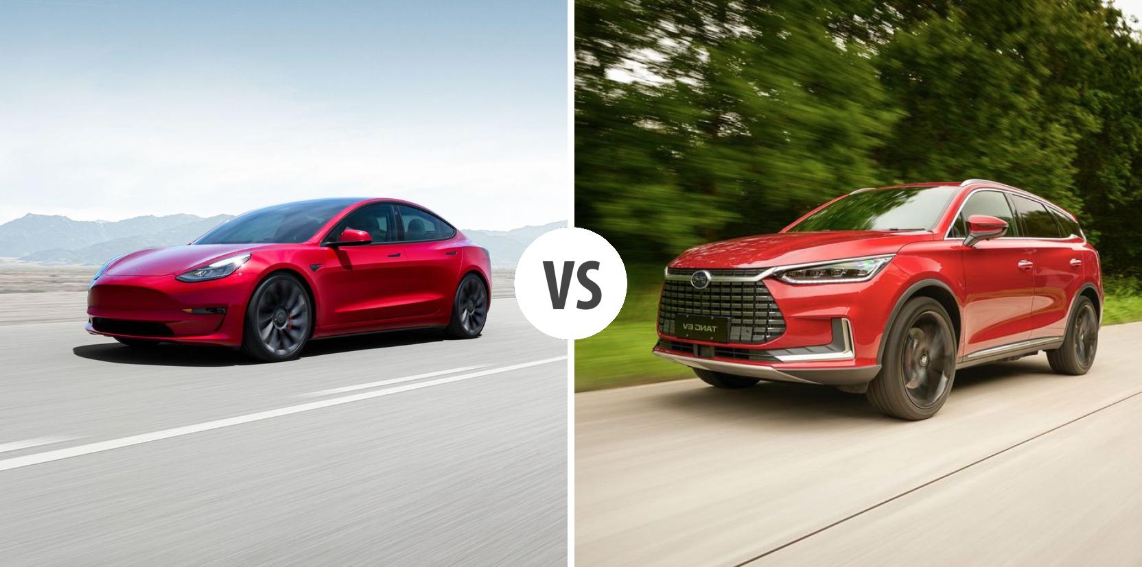 TESLA Model 3 VS BYD Tang – Vergleiche Preise, Leistung, Kofferraum ...