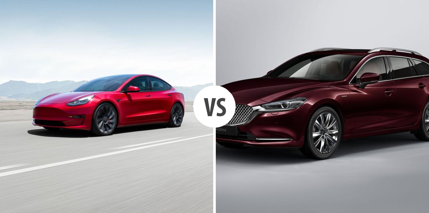 TESLA Model 3 VS Mazda 6 Kombi – Vergleiche Preise, Leistung ...