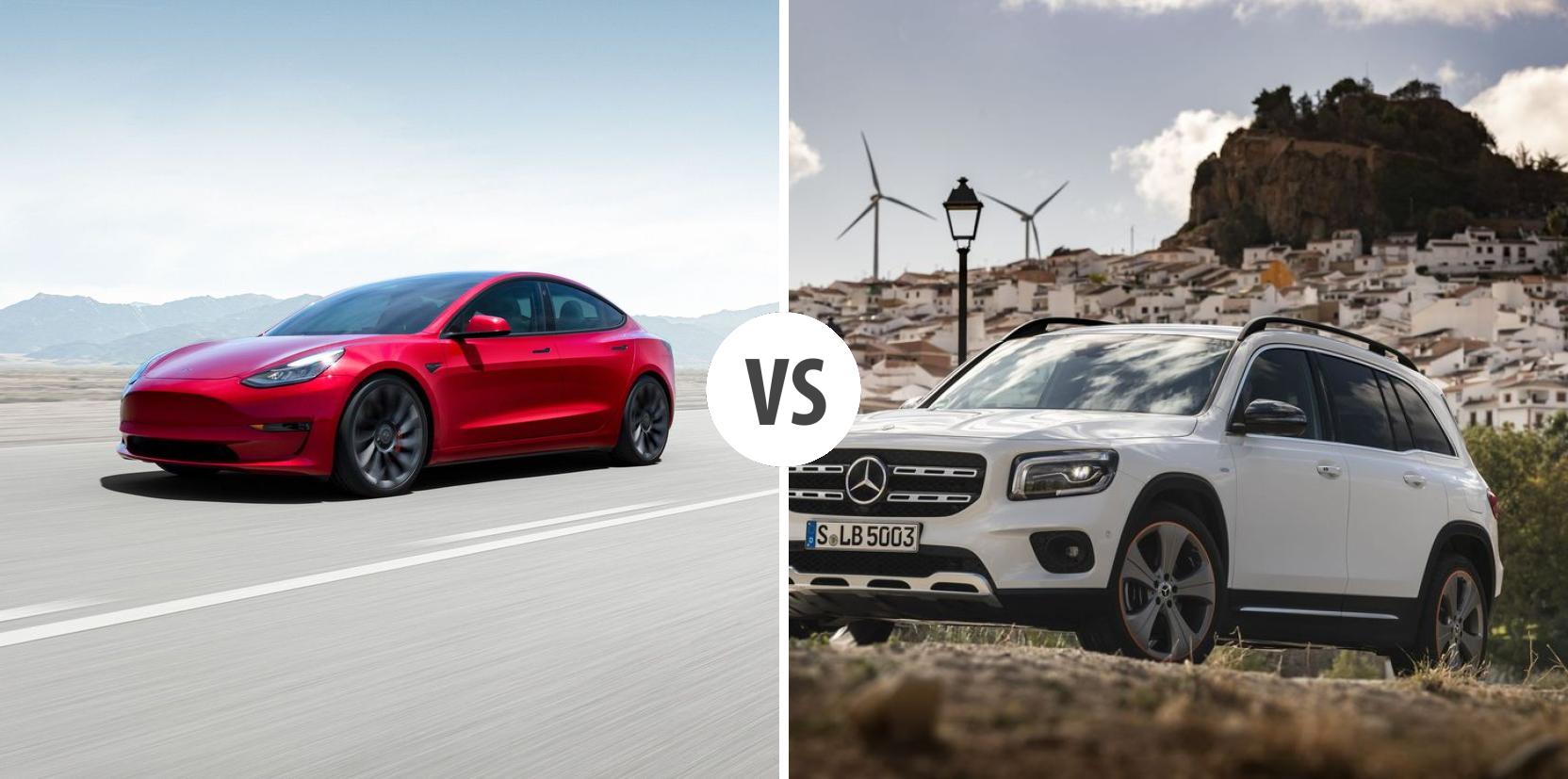 TESLA Model 3 VS Mercedes GLB Elektro – Vergleiche Preise, Leistung ...