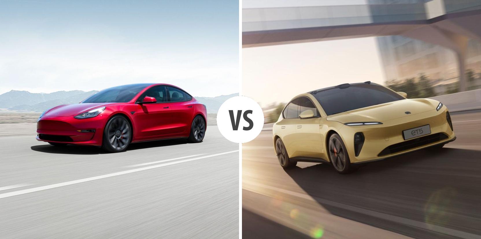 TESLA Model 3 VS Nio ET5 – Vergleiche Preise, Leistung, Kofferraum ...