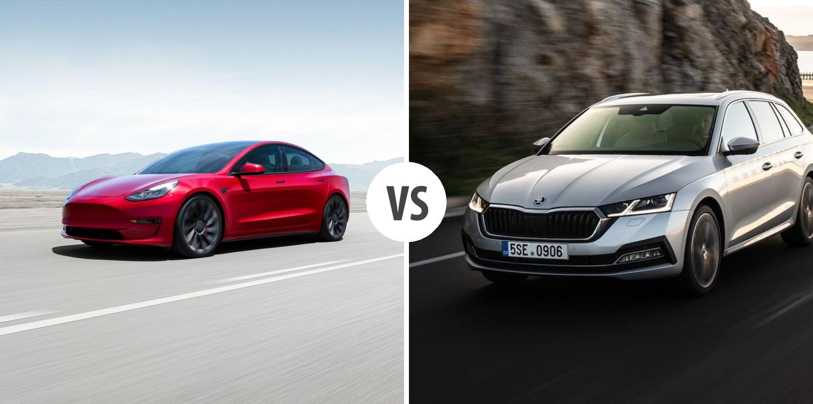 TESLA Model 3 VS Skoda Octavia Combi – Vergleiche Preise, Leistung ...