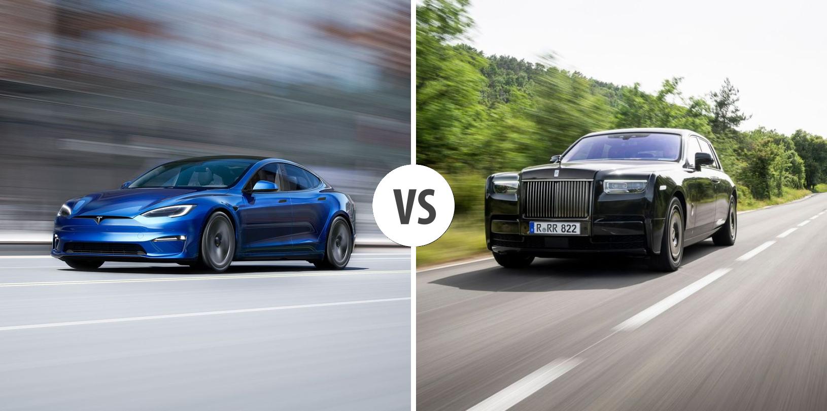 TESLA Model S VS Rolls-Royce Phantom – Vergleiche Preise, Leistung ...